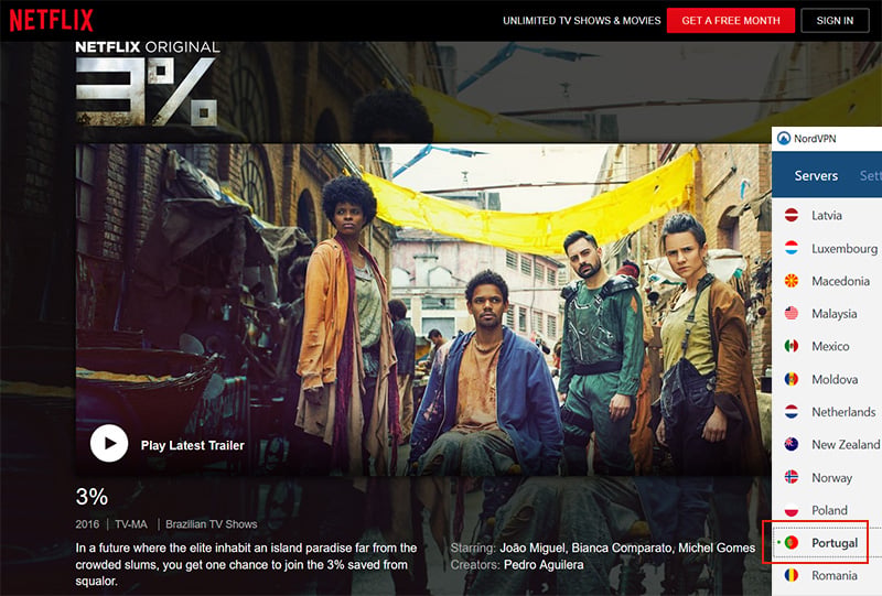 Veja o Netflix de Portugal Fazendo um Simples Download